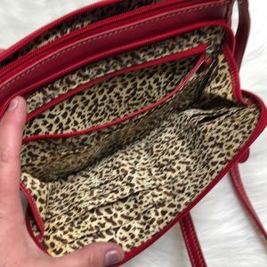 Ili New York | Bags | Ili New York Red Leather Crossbody Bag | Poshmark